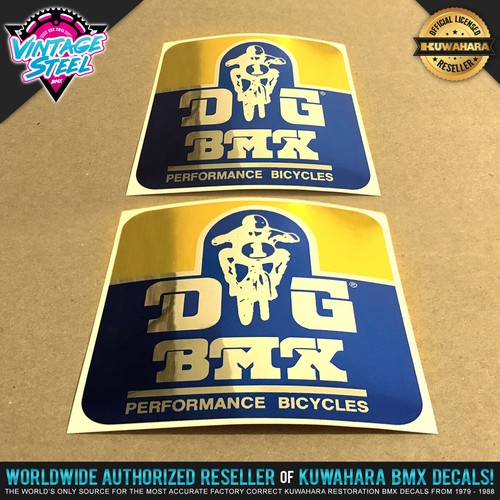 DG BMX Decal - Performance Head Tube Decals Stickers - 1979-1980 - 2 ...
