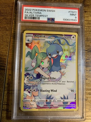 ALTARIA LISIA TG11 Full Art 2022 Pokemon Silver Tempest PSA 9 Mint ...