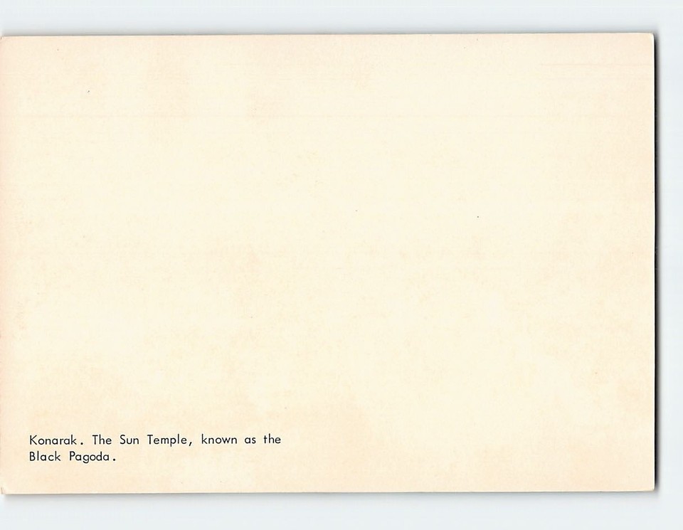 Postcard Sun Temple Konark India | eBay
