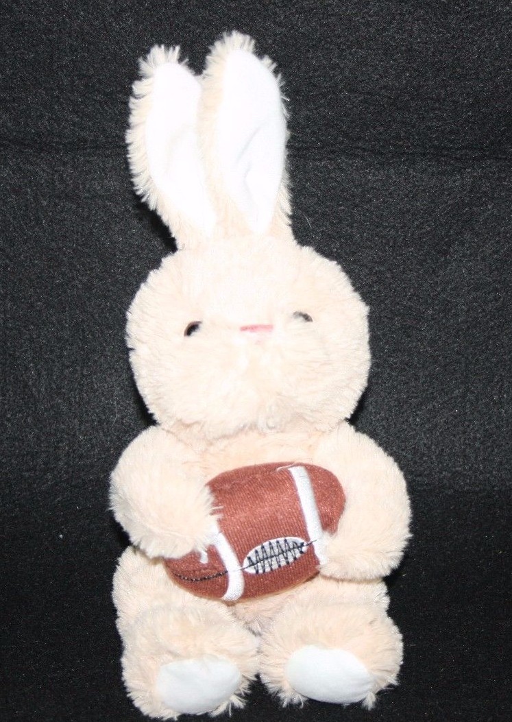 Hug Fun Plush Stuffed Bunny Rabbit with Football Hugfun Lovey Toy | eBay