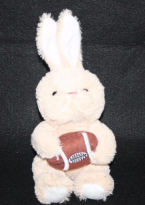 Hug Fun Plush Stuffed Bunny Rabbit with Football Hugfun Lovey Toy | eBay