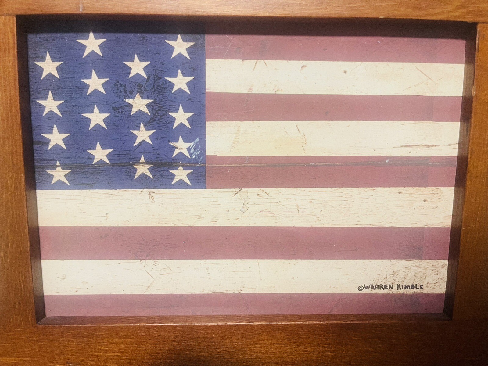 Fetco Warren Kimble PICTURE FRAME, FLAG WALL HOOK | eBay