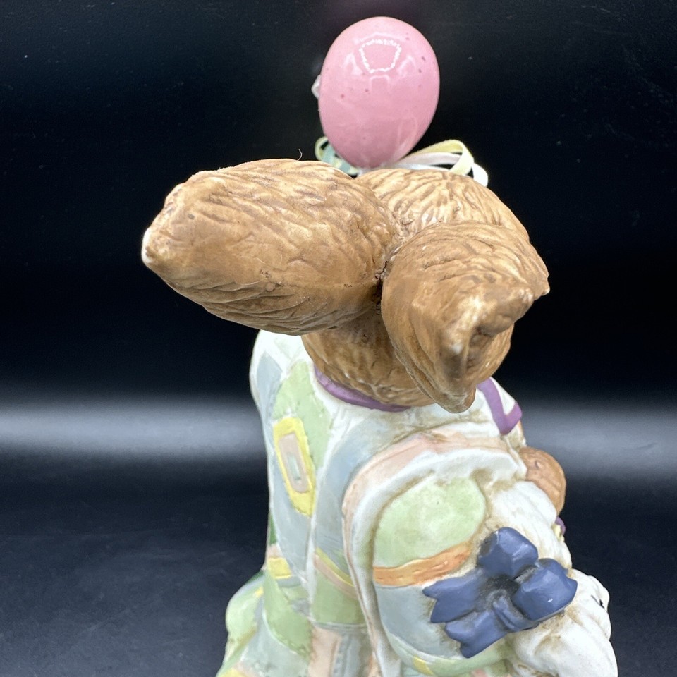 Spring Collection 9" Patchwork Bunny Rabbit with Music Box Easter 1992 ...