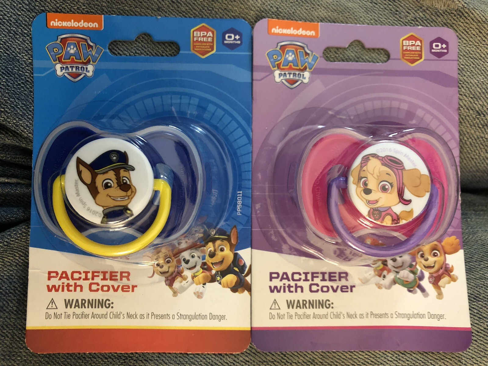 Paw Patrol Pacifier 0+ Set Of 2 Pink Blue Boy Girl Newborn Infant | eBay