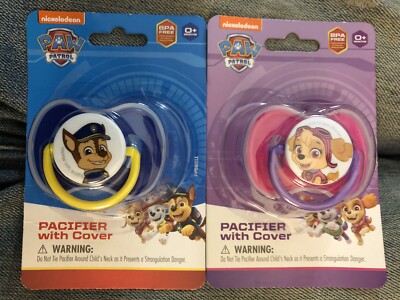 Paw Patrol Pacifier 0+ Set Of 2 Pink Blue Boy Girl Newborn Infant | eBay