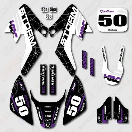 Purple Storm Racing Graphics Kit fits 04-12 Honda Crf50 CRF 50 Decals ...