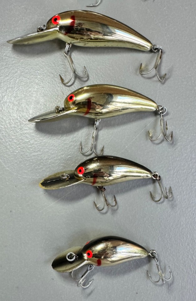 4 fishing lures bomber silver mirror | eBay