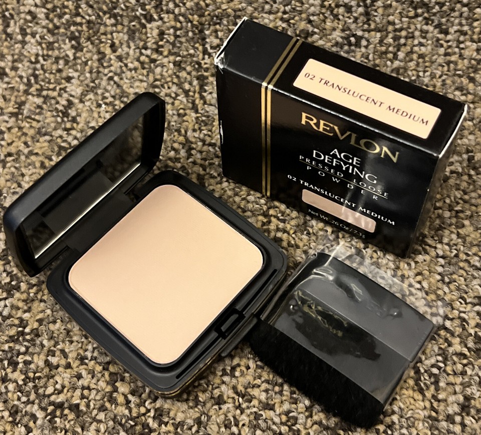 REVLON AGE DEFYING PRESSED LOOSE POWDER ~ 02 TRANSLUCENT MEDIUM | eBay
