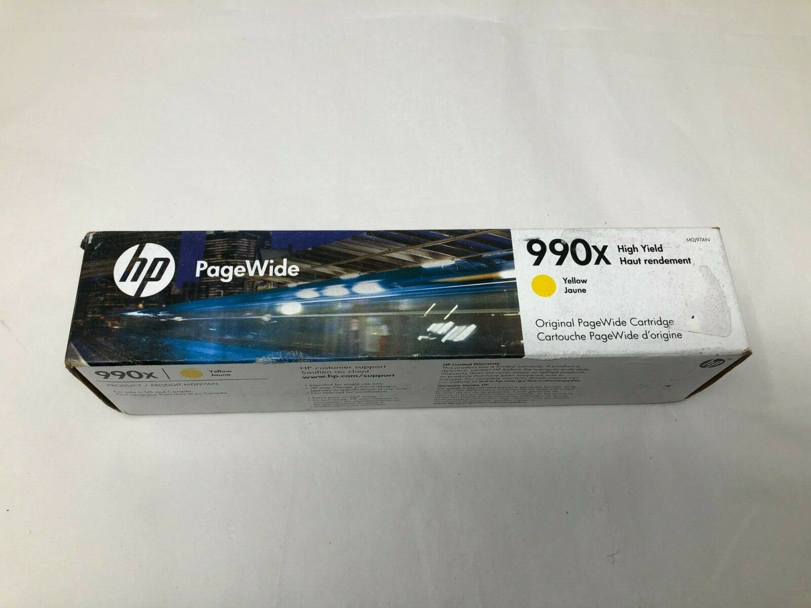 HP M0J97AN 990X High Yield Yellow Original Page Wide Cartridge Shipping ...