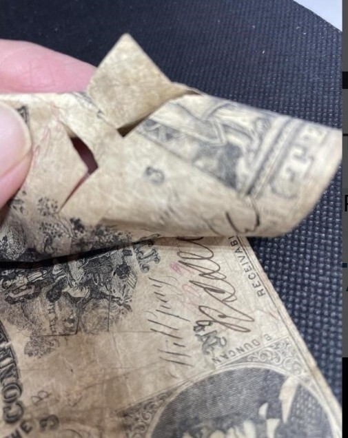 1861 $10 Confederate States Notes“General Marion’s Sweet Potato Dinner ...