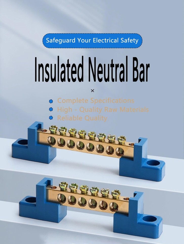 8 Positions Terminal Bus Bar Block 6 Pack Brass Wire Screw for Car Boat ...