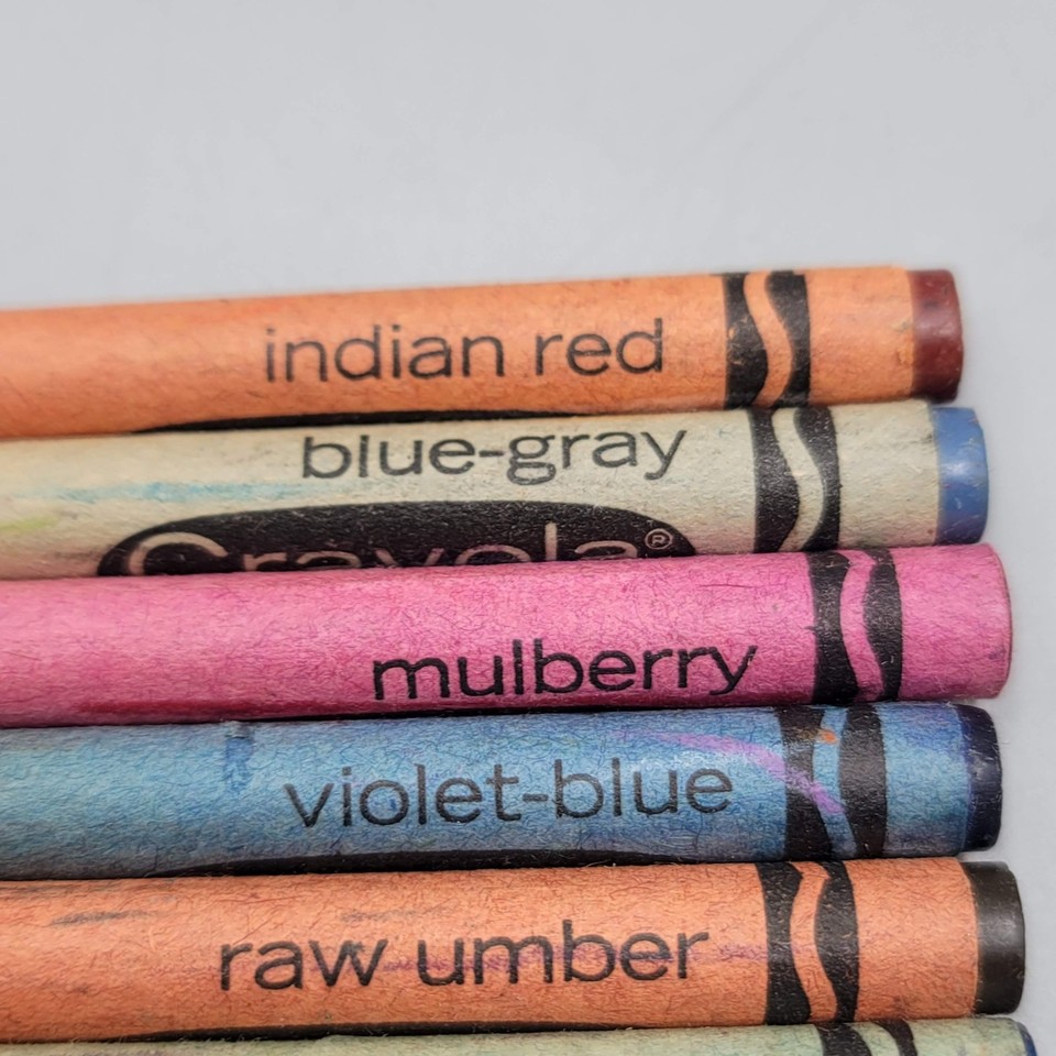 Binney & Smith Crayola Crayons 11 Vintage Rare Retired Indian Red USA ...