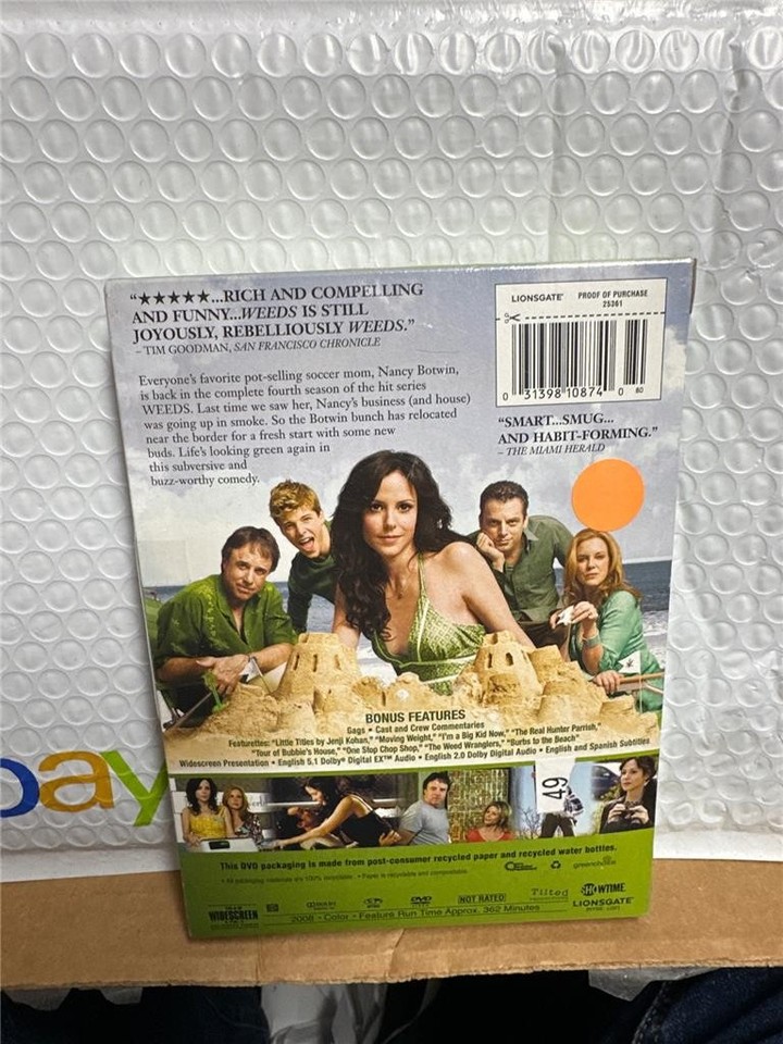 Weeds: Complete Fourth Season 4 (DVD, 2008, 3-Disc Set) NEW Sealed | eBay