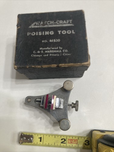 Vintage C&E Marshall WATCH-CRAFT Watchmaker Poising Tool Mini Vise | eBay