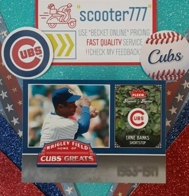 2006 Fleer GREATS "CUBS Greats" ~⭐ERNIE BANKS⭐* "Mr. CUB" ~1953-1971 ...