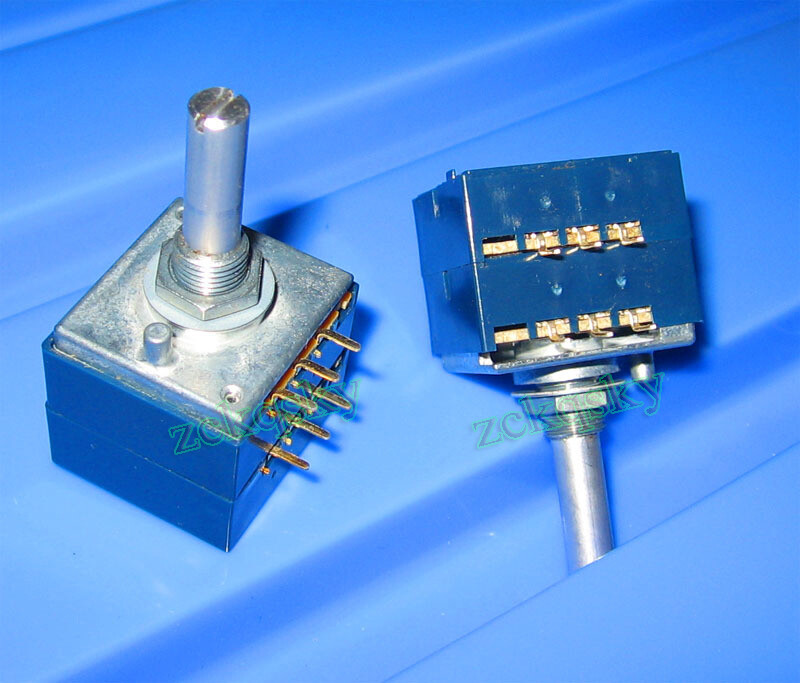 Japan ALPS Volume Control 27 Type Dual Potentiometer 100K RK27 Round ...