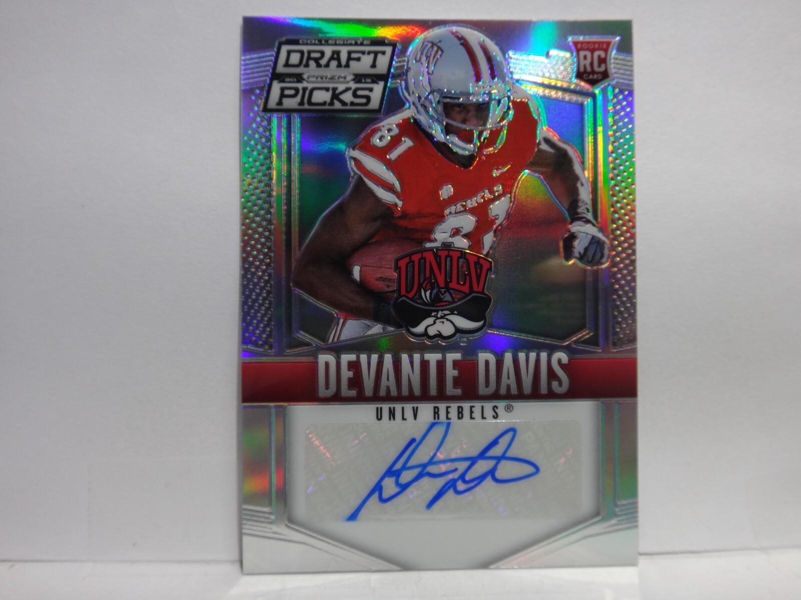 2015 Panini Prizm Collegiate Draft Picks Silver Devante Davis Rookie ...