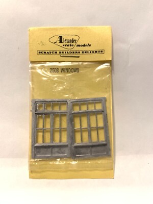 Alexander Scale Models 2508 Large Windows (2 Pc/pack) 6 Packs! | eBay