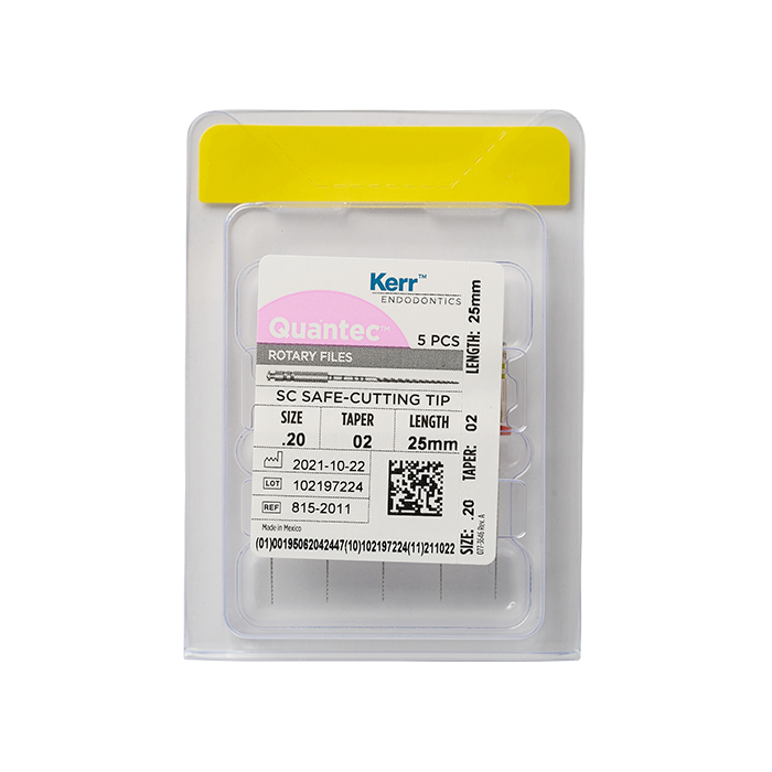 Kerr Endodontics Quantec Axxess ENG SC CUTTING TIP 55 /.02 21MM Files ...