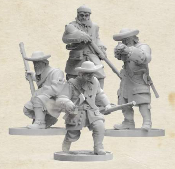 Blood & Plunder FGD0111 Indian Fighters (Resin) Colonial Rangers ...
