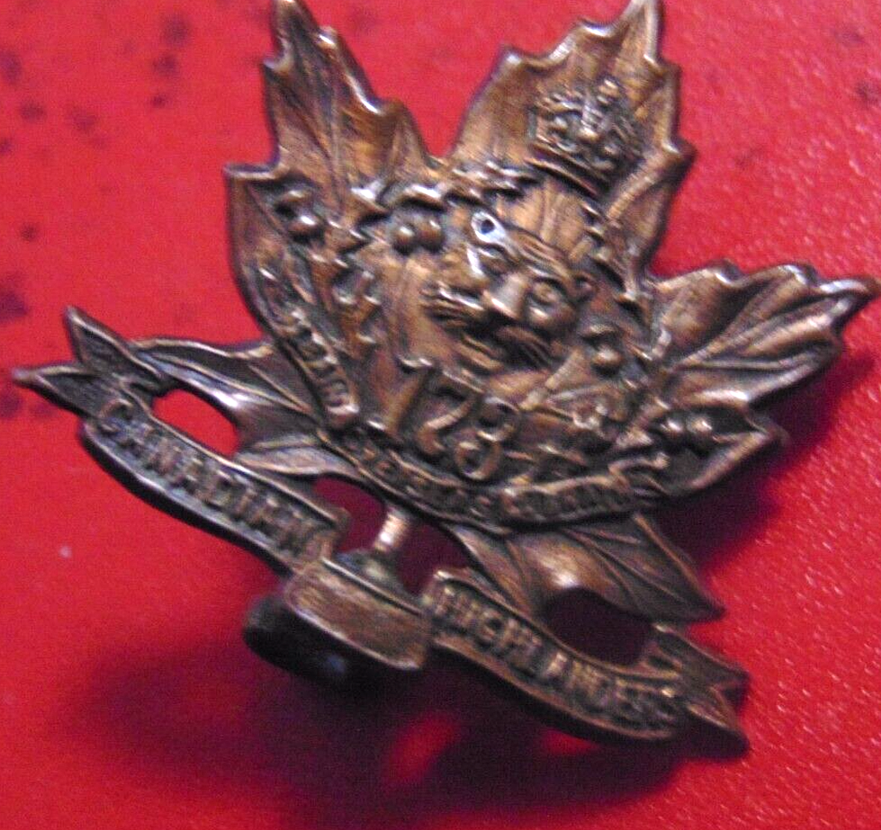 CANADA WW1 CEF 173rd HIGHLANDERS COLLAR BADGE | eBay