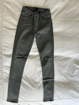 Citizens of Humanity grey rocket high rise skinny jeans size 26 | eBay
