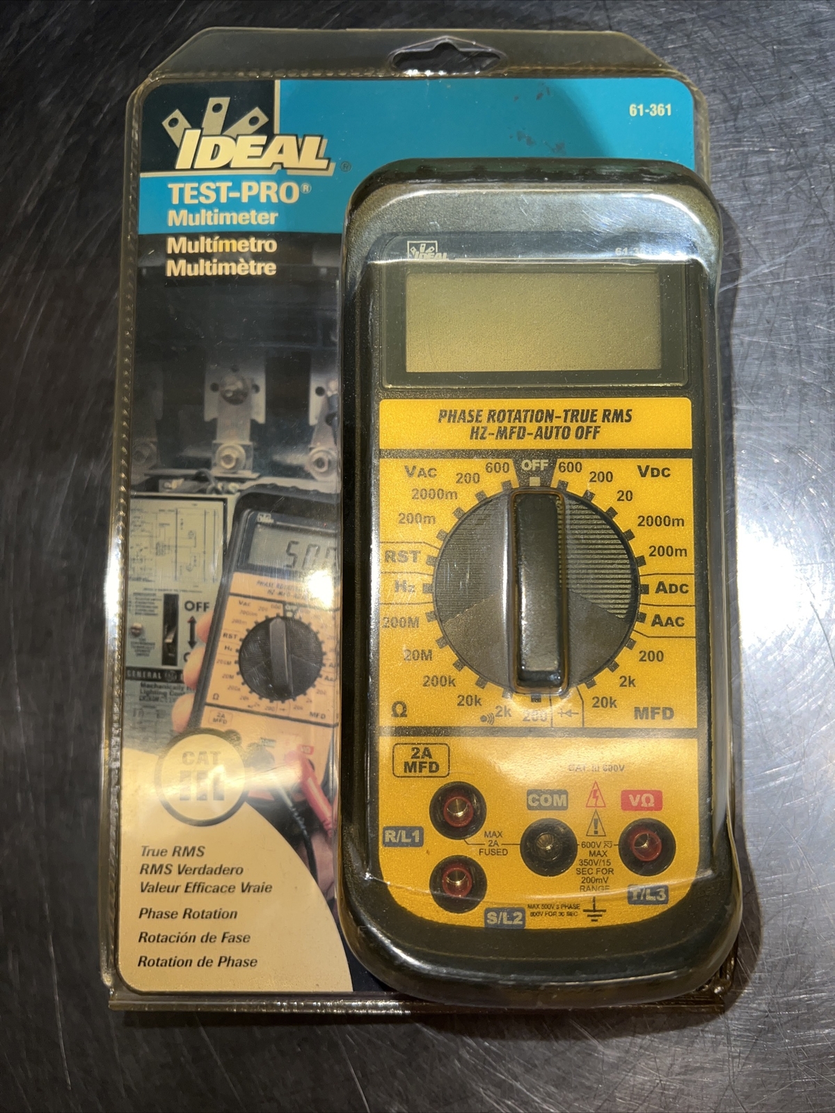 Nos Surplus IDEAL Test-Pro 361 Multimeter 3 Phase Rotation True RMS ...