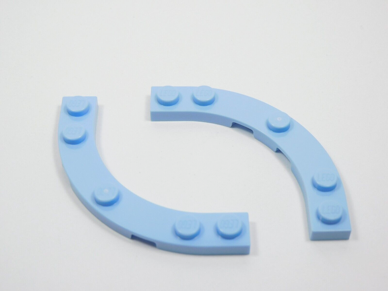 LEGO 2 Bright Light Blue 5x5 Round Corner Cutout Plates F10 | eBay