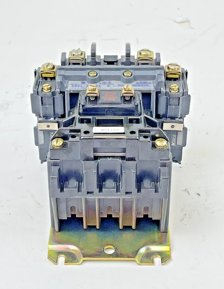 ALLEN BRADLEY -500L-BOD94 SER. B- LIGHTING CONTACTOR-30A,4 POLE,OPEN ...