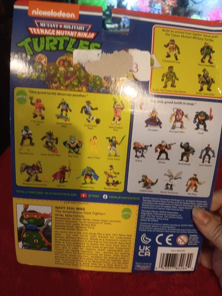 TMNT NAVY SEAL MIKE Mutant MILITARY MICHAELANGELO Action FIGURE NEW ...