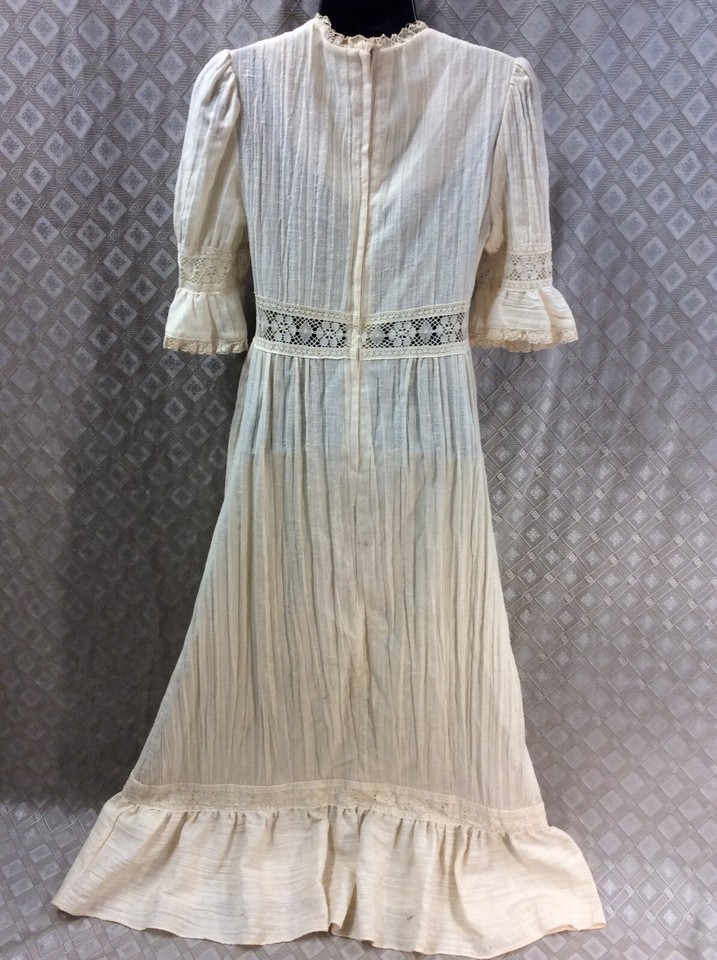 ivory prairie dress cotton linen vintage Rae San Francisco wedding Rag ...