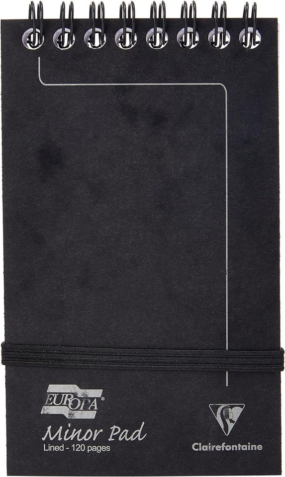 Clairefontaine Europa Minor Notepad Wirebound Elasticated Ruled 80 gsm ...