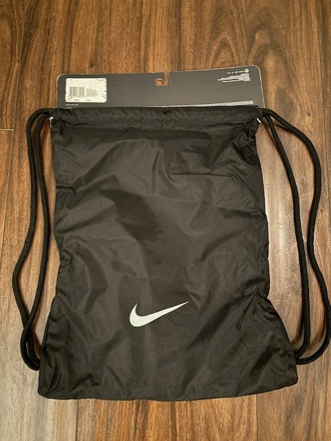 NIKE Draw String Backpack Bag Grey and Black New with Tags | eBay