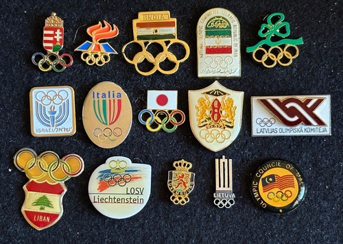 Set #3 - Milano 2026 Winter Olympics - Set of 15 generic NOC pins for ...