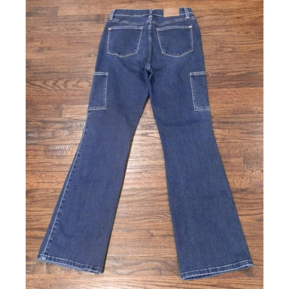 Judy Blue LA Cargo Blue Denim Jeans Pants Women's Size 7/28 JB88872 DK ...