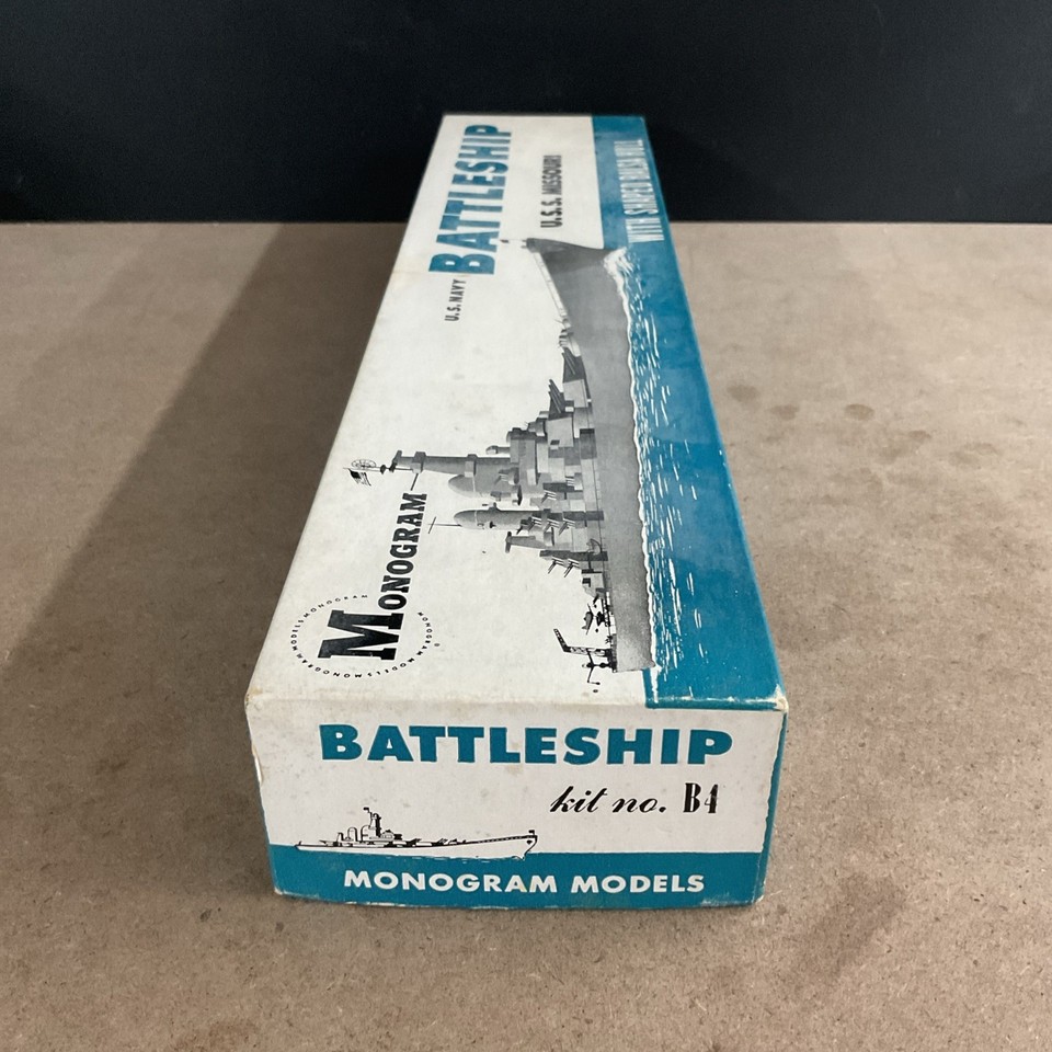 1946 Monogram U.S. Navy Battleship U.S.S. Missouri Wood Model Kit B4 | eBay