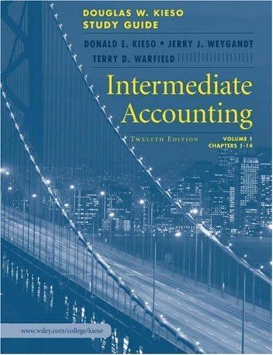 Intermediate Accounting: Study Guide 9780471749592| eBay