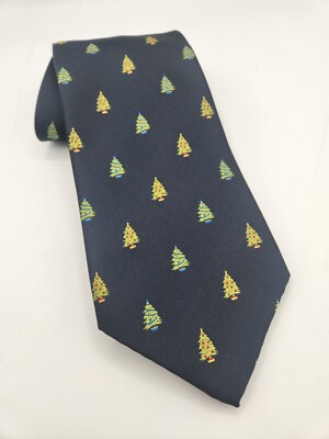 Christmas Tree Tie Holiday Navy/Blue American Greetings 2007 New with ...