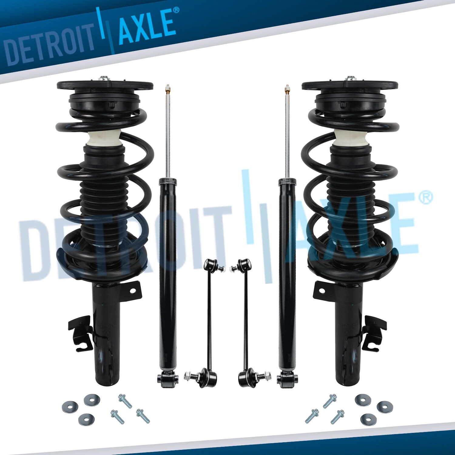 Front Struts Assembly + Rear Shock Absorbers + Front Sway Bars for ...