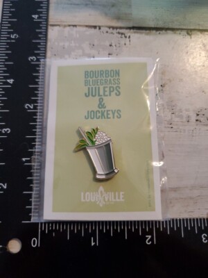Bourbon Bluegrass Juleps And Jockeys Louisville Lapel Pin Alcohol Zj | eBay