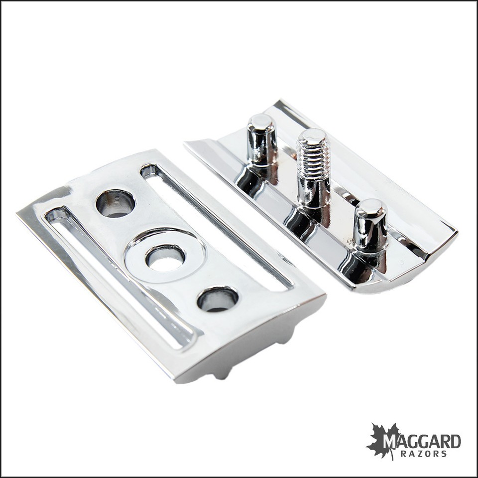Maggard Razors MR5 Stainless Steel Handle Safety Razor with Chrome Head ...