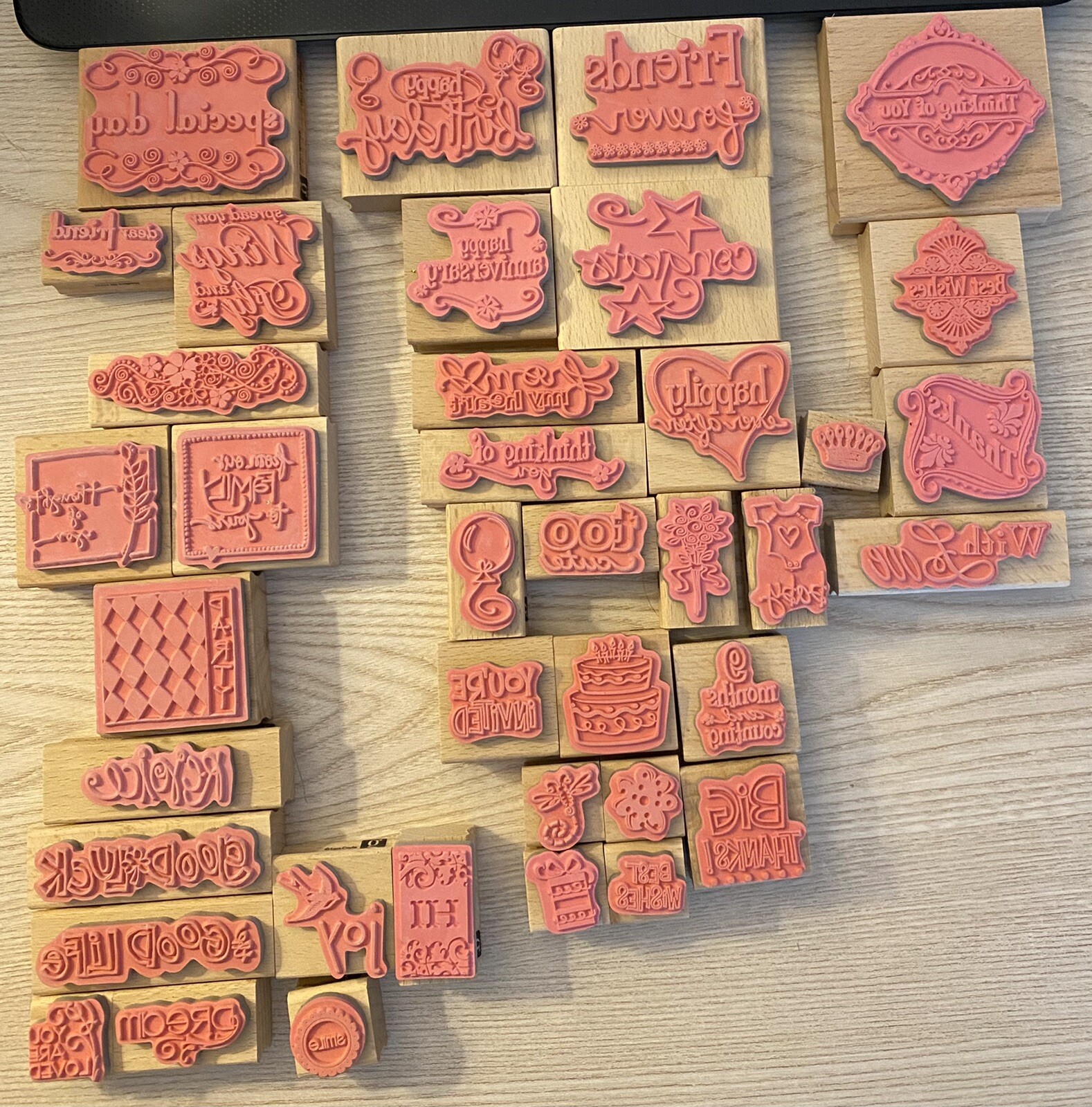 BIG LOT 39 Wooden Rubber Stamps All Studio G - Sara Coyle, Kolette Hall ...