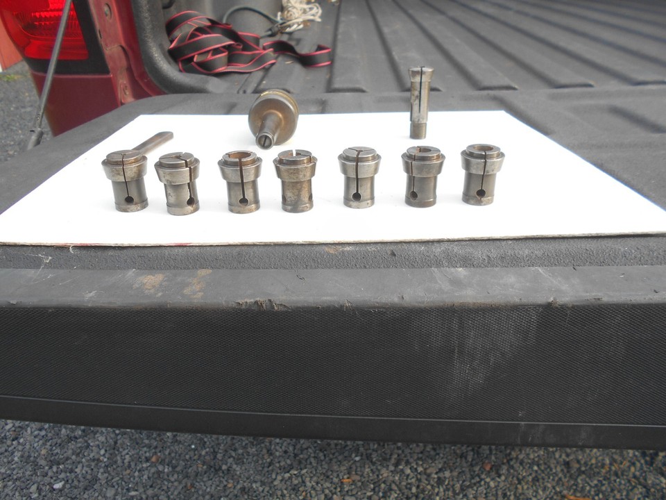 lathe tooling lot unknown mystery collets atlas craftsman southbend ...