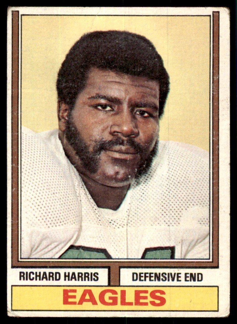 1974 Topps Richard Harris Football Card Philadelphia Eagles #216 | eBay