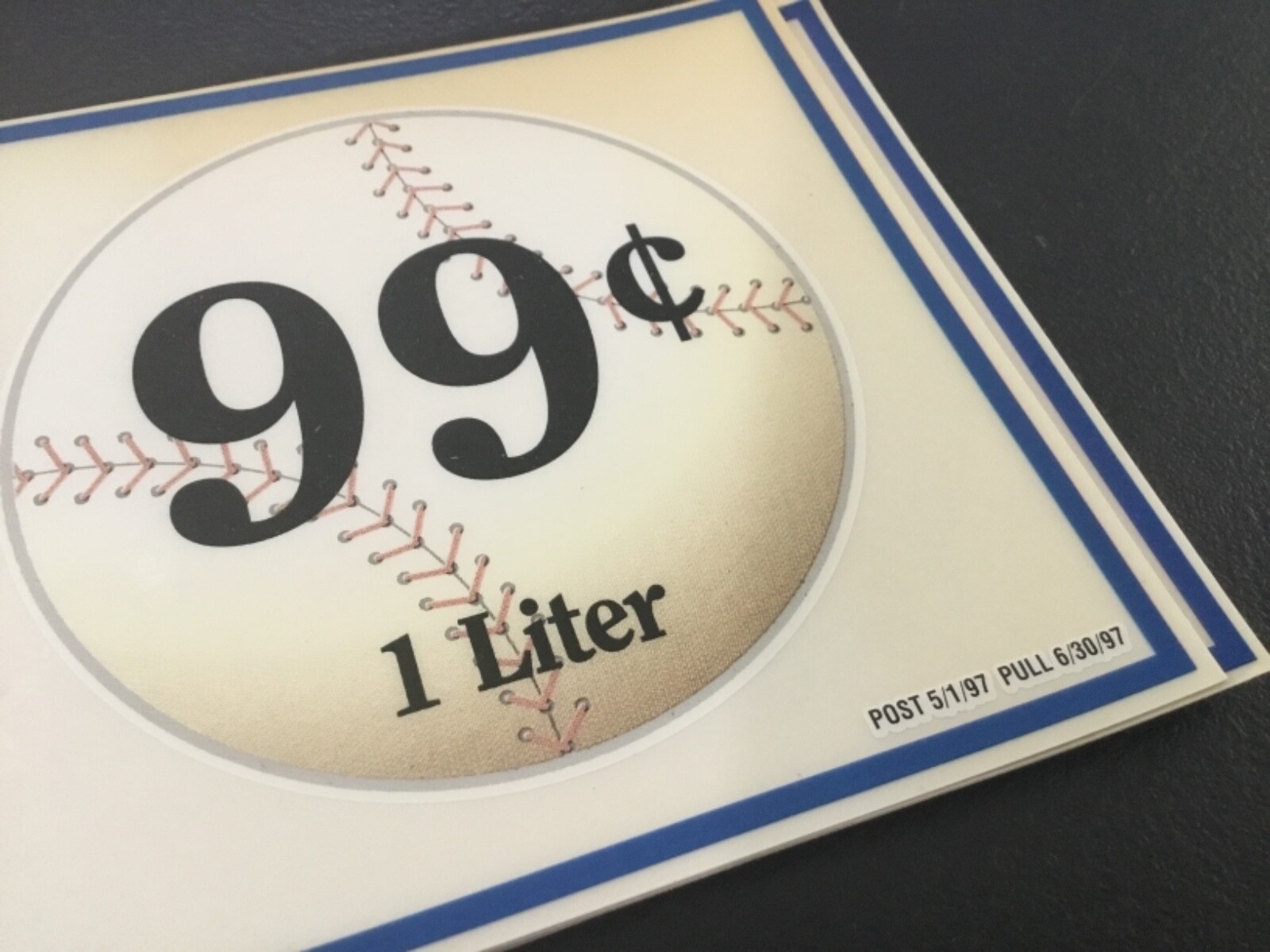 Sparkling Water Glass Cooler Door Window Cling Advertising Sign | eBay