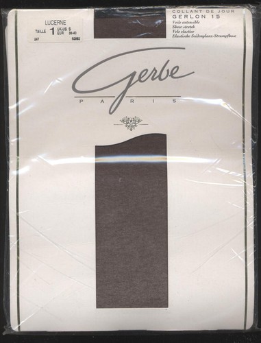 NEUF GERBE COLLANT GERLON 15 LUCERNE TAILLE 1 gousset soie tights | eBay