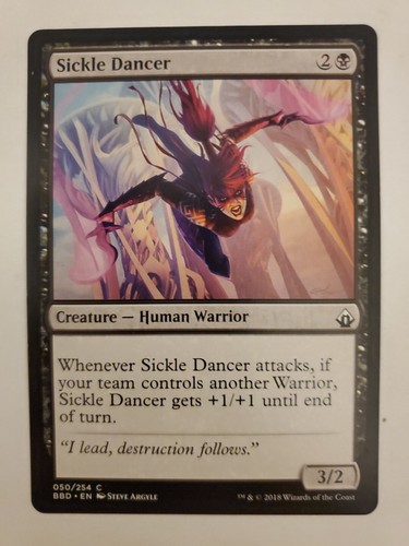MTG Magic The Gathering Card Sickle Dancer Creature Human Warrior Black ...