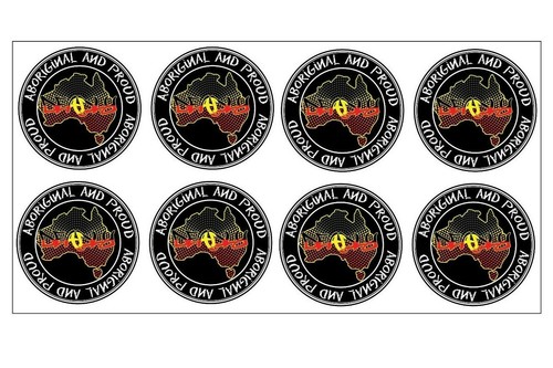 Value Pack Aboriginal and Proud 5 x 5cm Car Stickers Aboriginal Flag ...