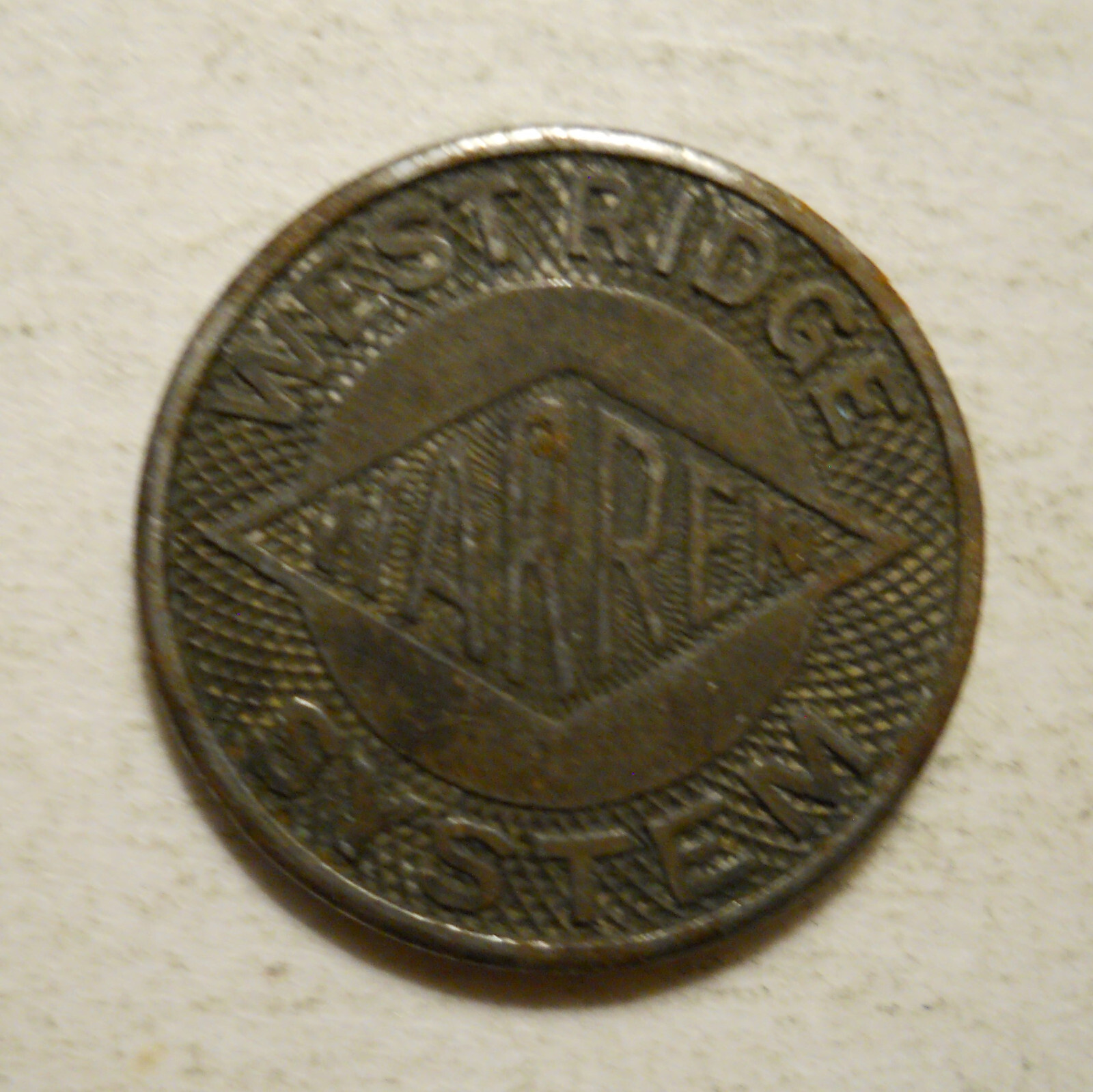 West Ridge System (Warren, Pennsylvania) transit token - PA945A | eBay UK