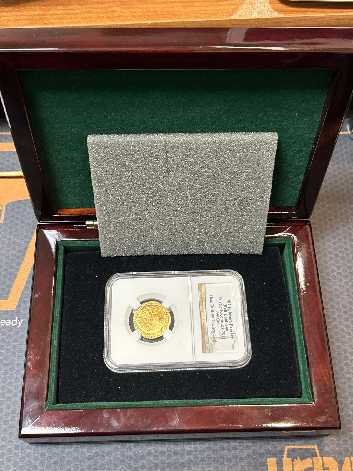 1787-2014 "EB" Brasher HALF Doubloon Gold Commemorative .999 Fine Gold NGC | eBay